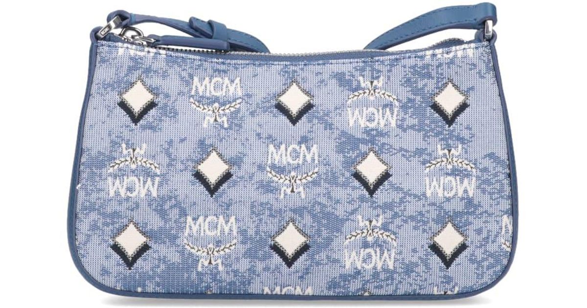 MCM Clutch in White | Lyst