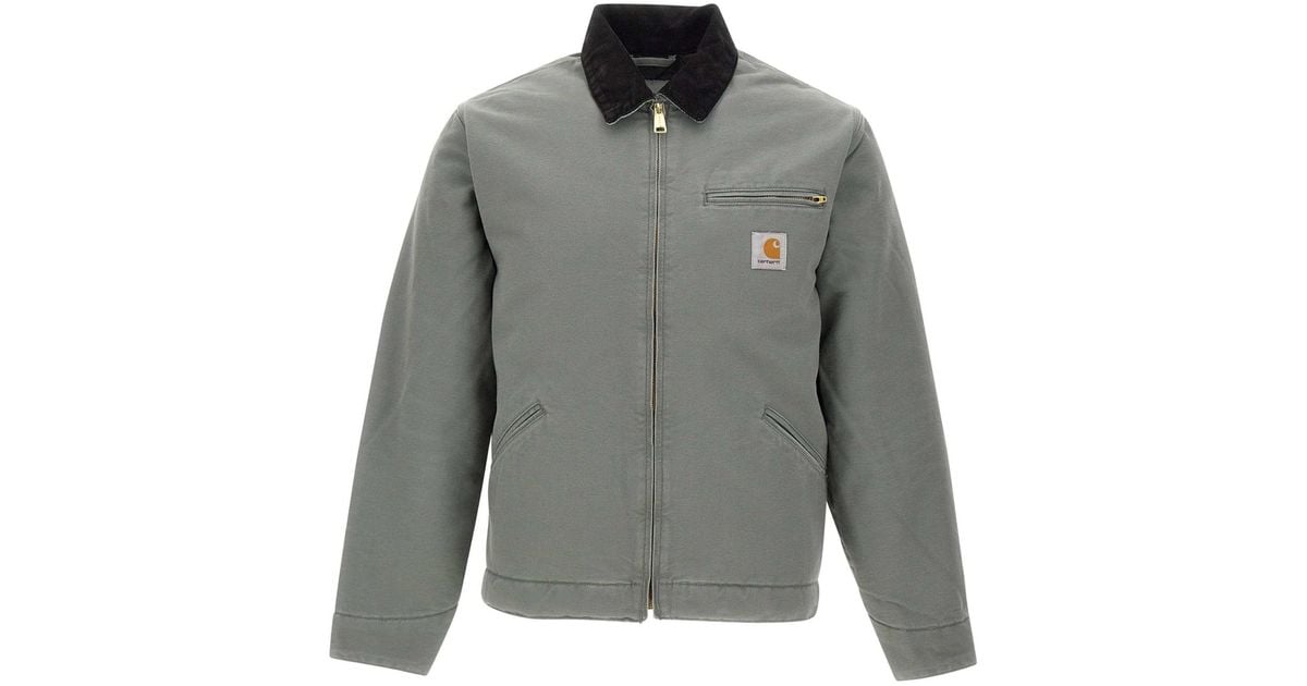 Carhartt Detroit Jacket in Grey for Men | Lyst UK