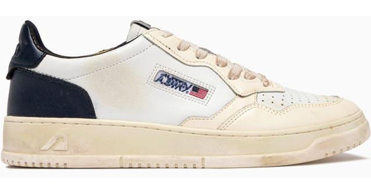 Autry Medalist Low Super Vintage Avlm Sneakers Sv32 in Blue for Men | Lyst