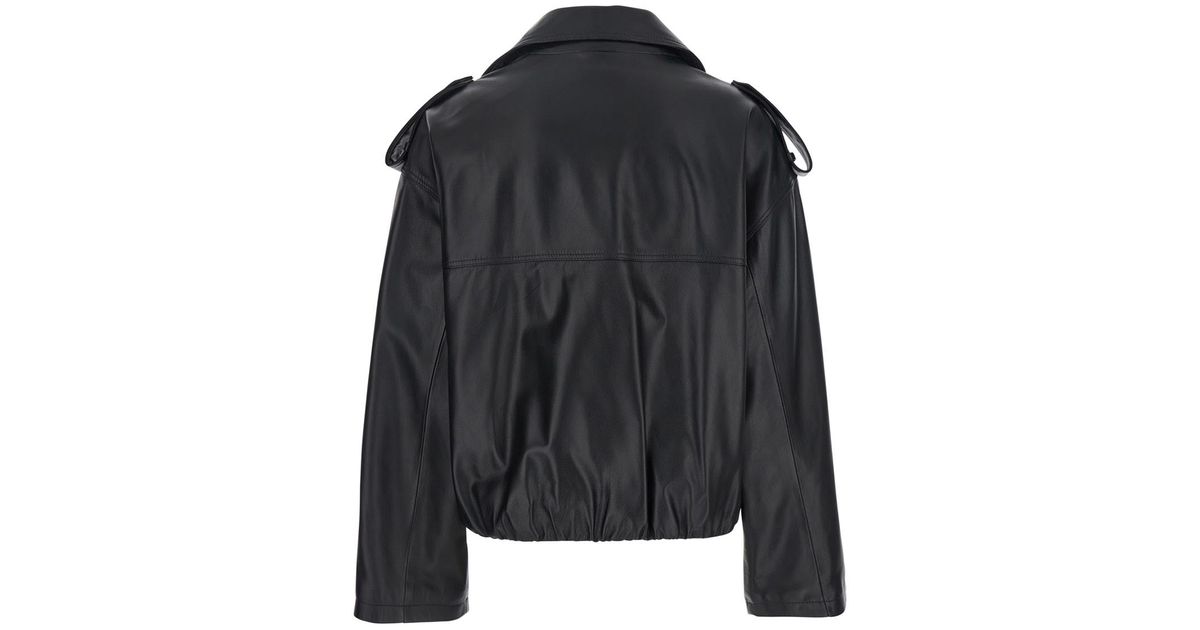 Arma Rima Double Breasted Jacket in Black | Lyst