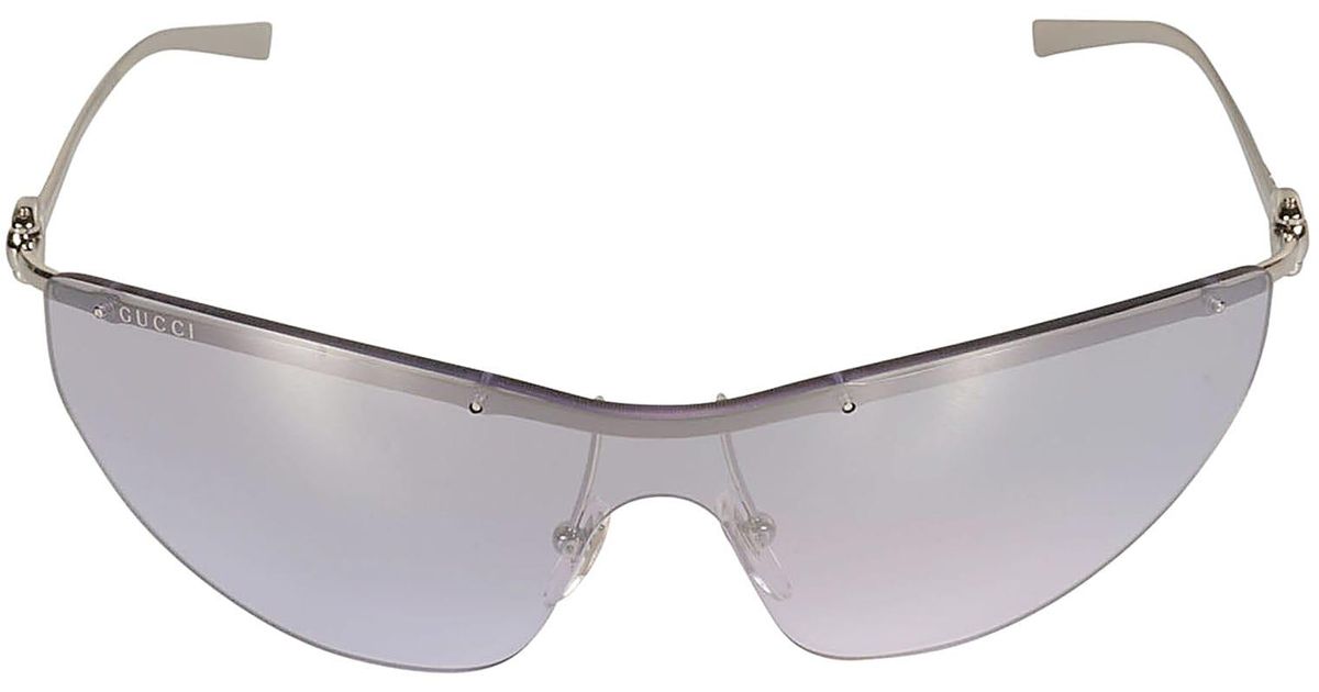 Gucci Shield Logo Lens Sunglasses | Lyst