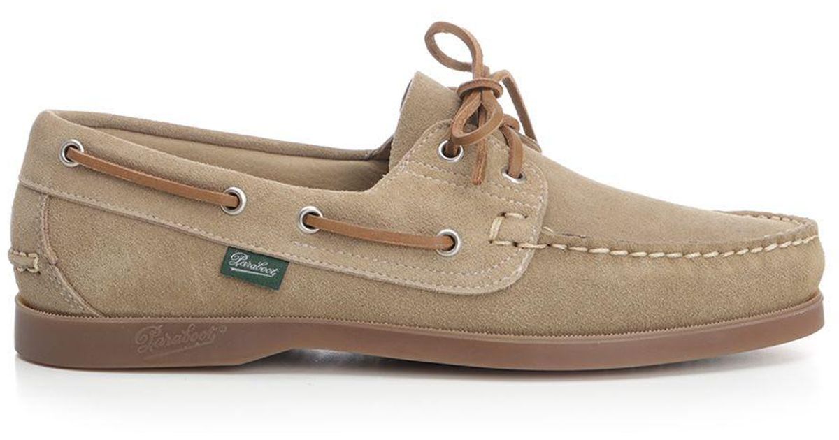 Paraboot Suede Barth Loafer in White for Men | Lyst