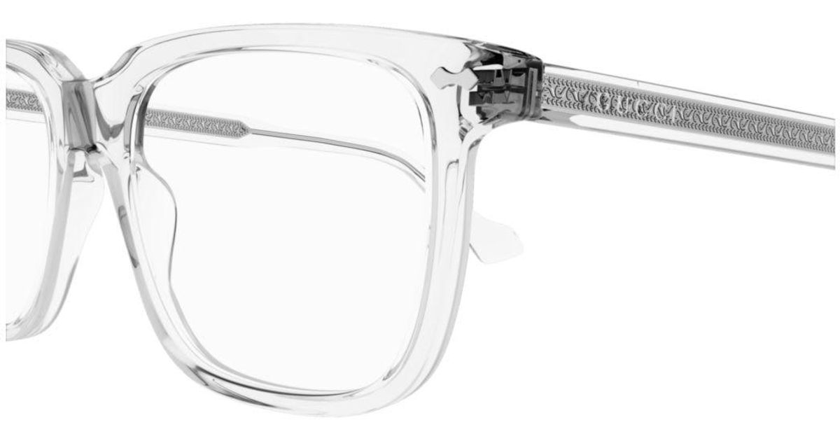 Gucci Gg0737O-018Crystal-Crystal-Transparent in Metallic for Men | Lyst UK