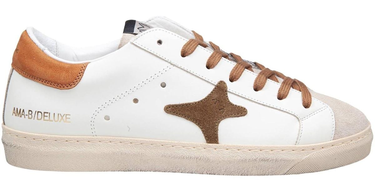 AMA BRAND Leather Lace-Up Sneakers for Men | Lyst