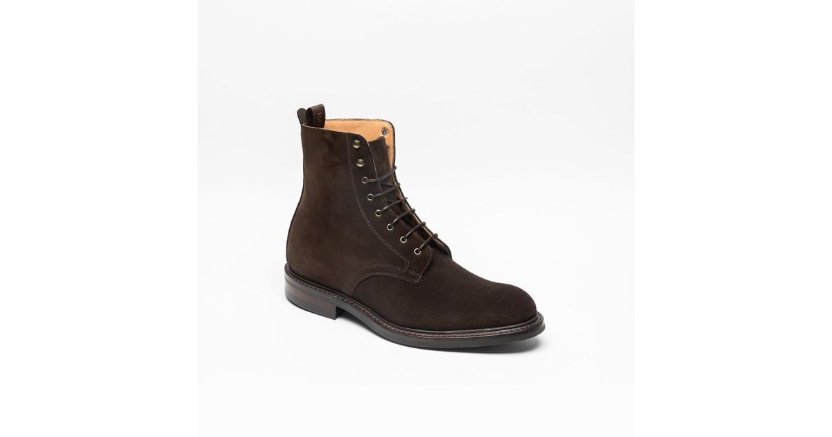 Cheaney Leonard Ii R Bitter Chocolate Suede Derby Boot in Brown for Men ...