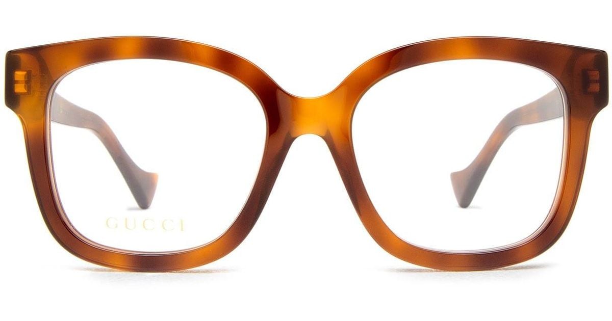 Gucci Gg1258o Havana Glasses Lyst