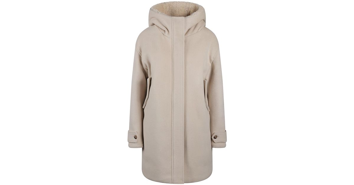 Seventy Large Hood Parka in Gray | Lyst