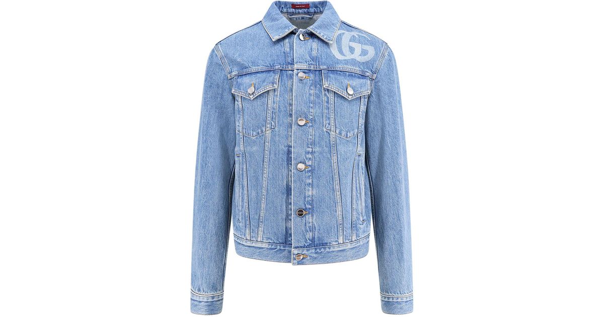 Gucci Jacket in Blue for Men | Lyst