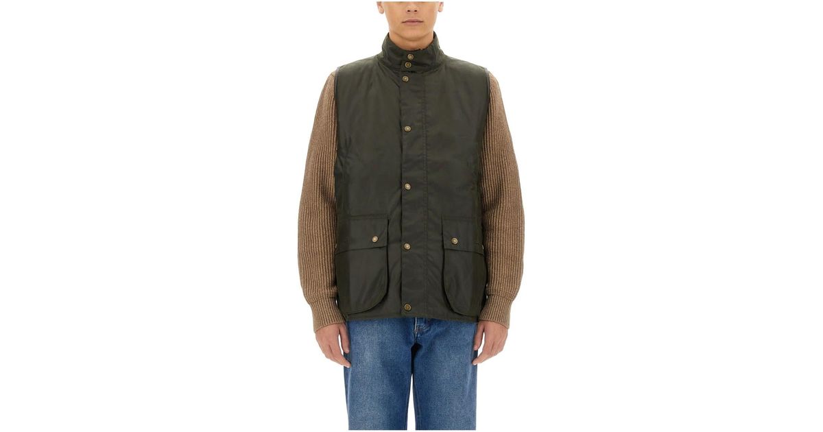 Baracuta Vests With Logo in Green for Men | Lyst