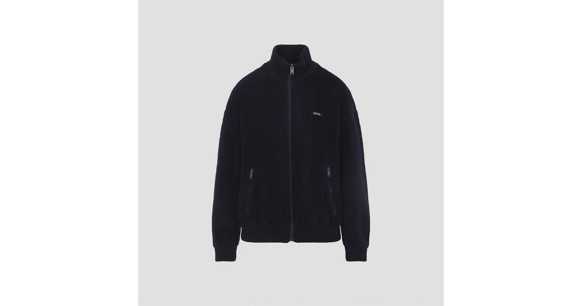 Prada Wool Jacket in Black | Lyst UK