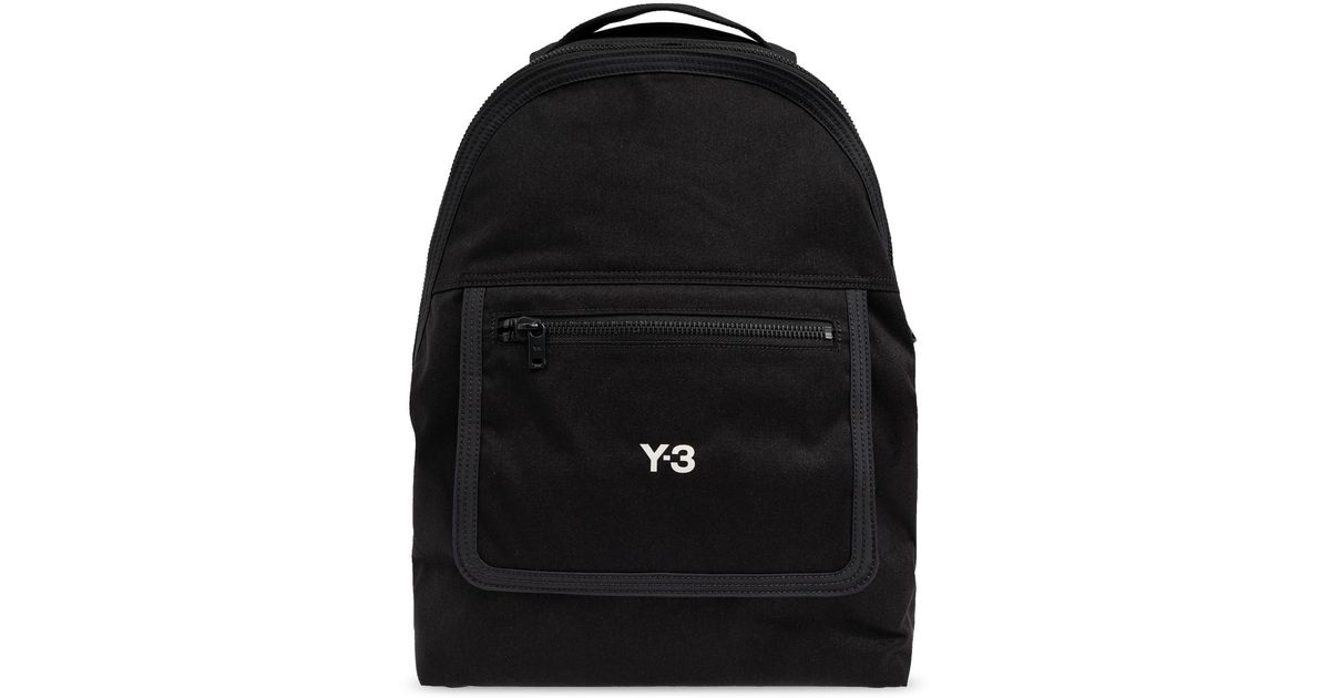 Y-3 Backpack With Printed Logo in Black for Men | Lyst