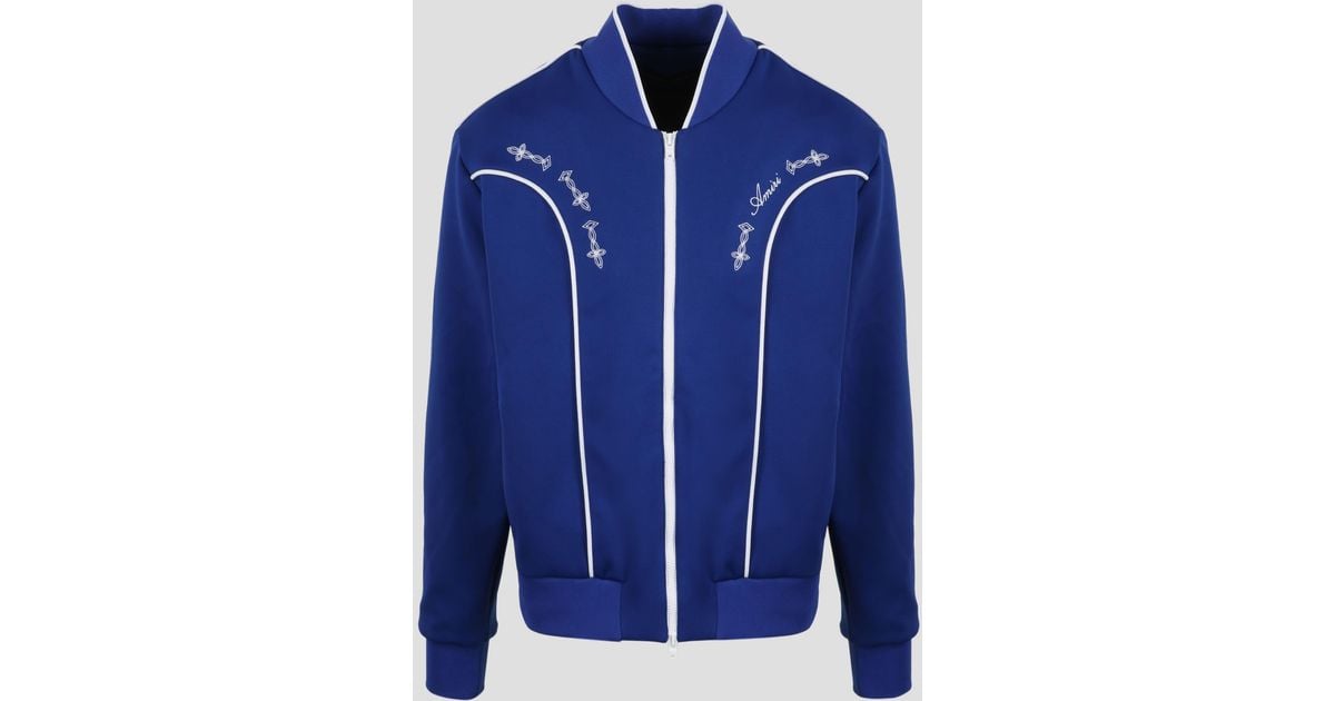 Amiri Western Track Jacket in Blue for Men | Lyst