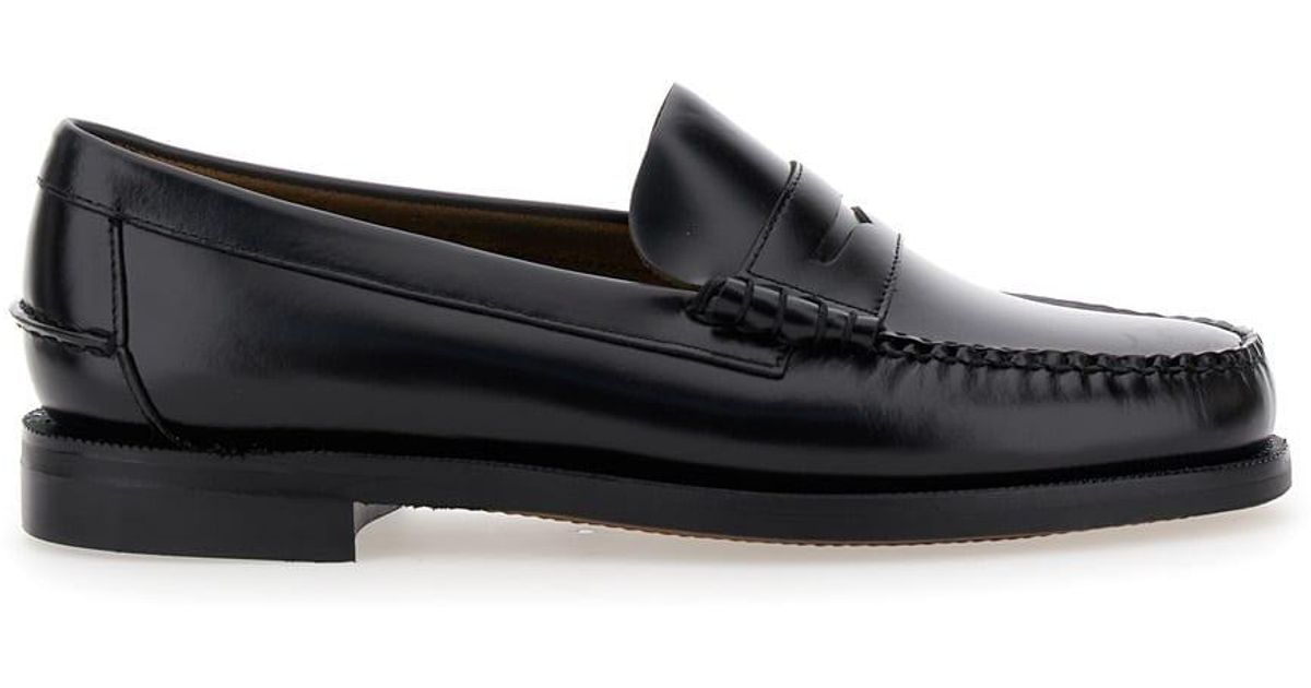 Sebago Pull-On Loafers in Black for Men | Lyst