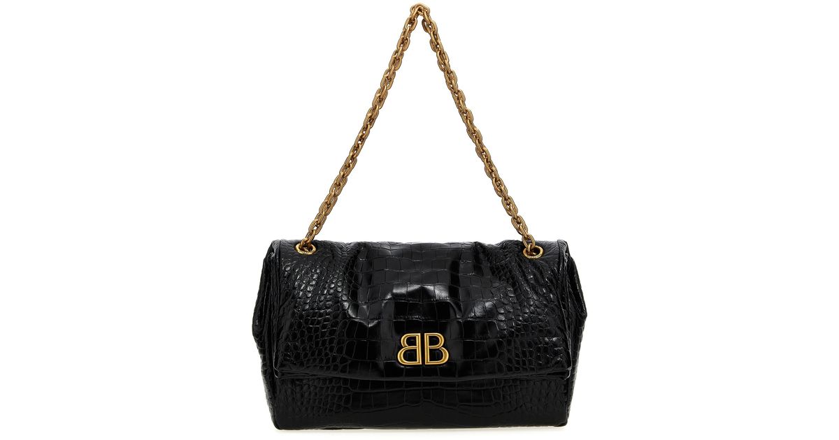 Balenciaga Monaco Sling Shoulder Bags in Black | Lyst