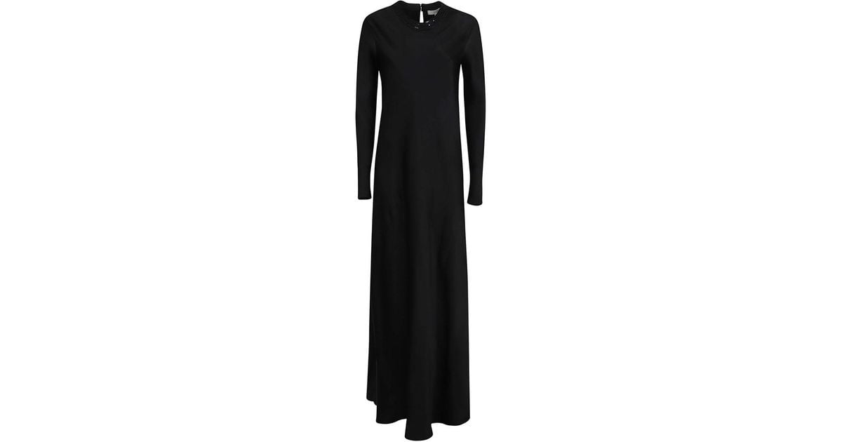 Antonelli Long Dress With Keyhole Opening in Black | Lyst UK