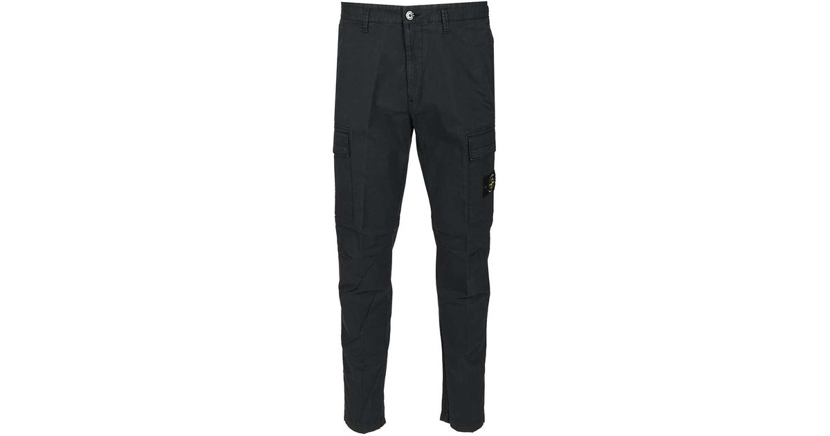 Stone Island Cargo Trousers in Black for Men | Lyst UK