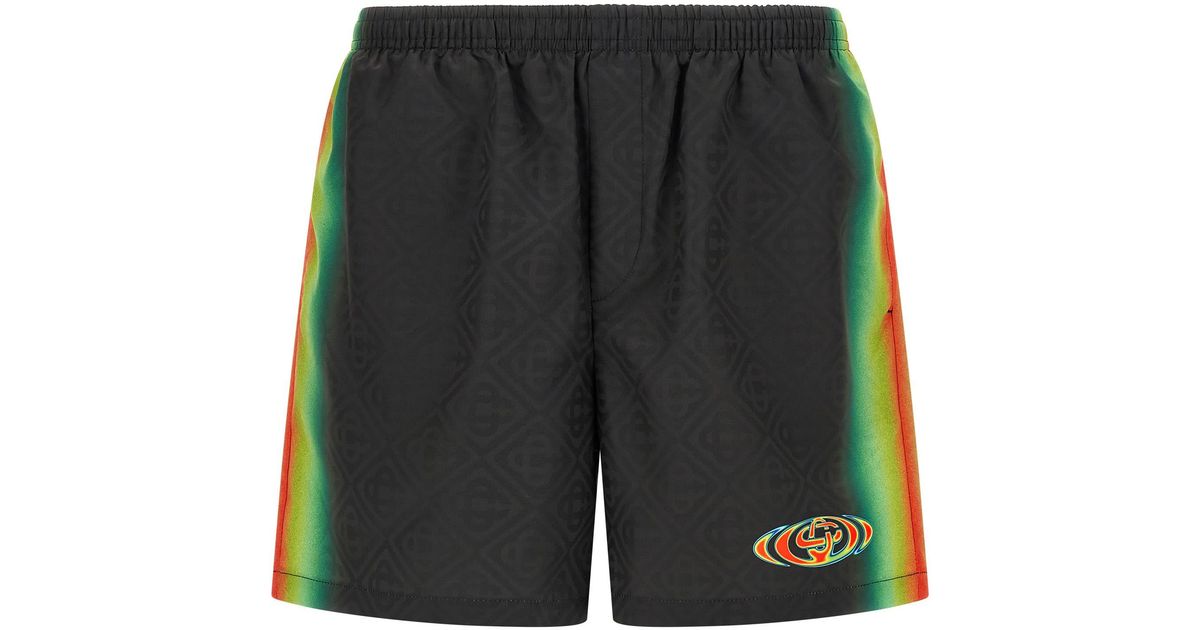 CASABLANCA Jacquard Logo Swimsuit in Grey for Men | Lyst UK