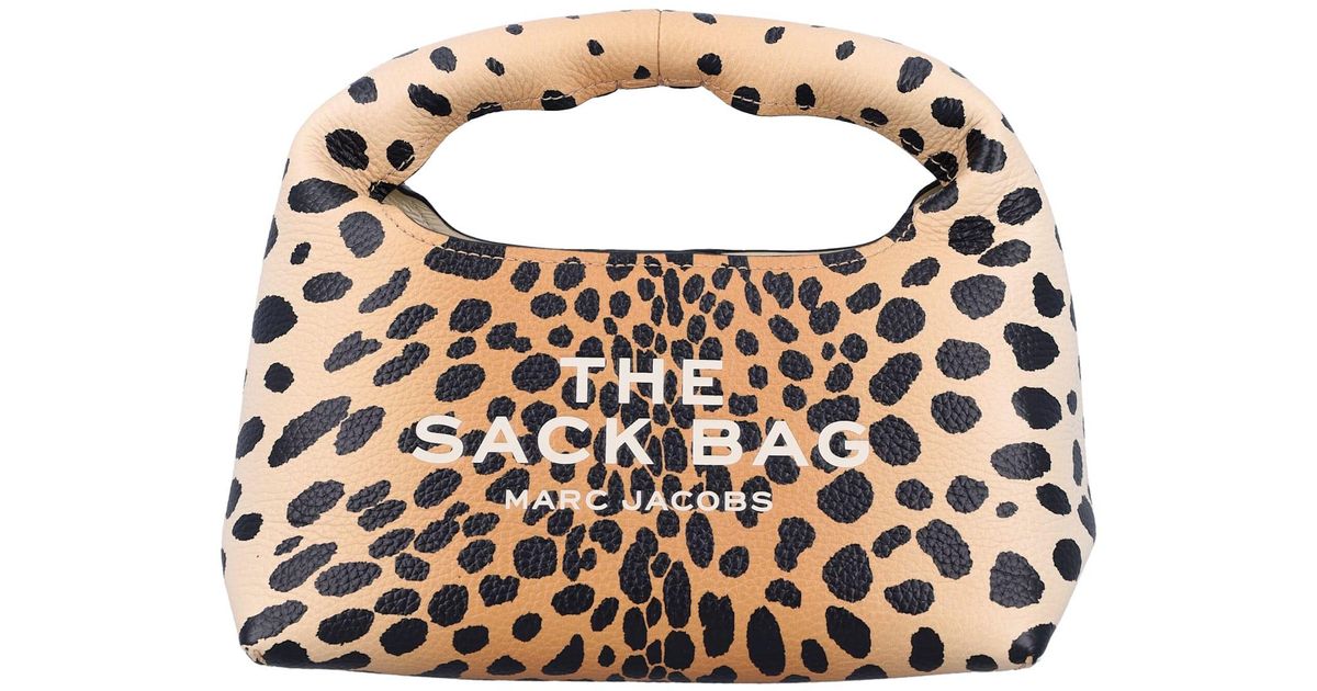 Marc Jacobs The Cheetah Mini Sack Bag in White | Lyst UK