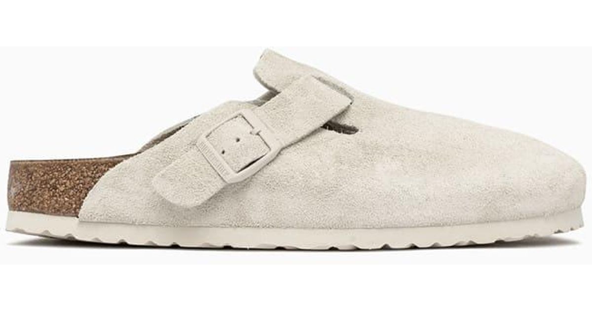 Birkenstock Boston Slides in Natural for Men | Lyst