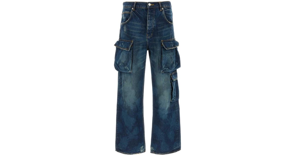 Purple Brand Denim Cargo Jeans in Blue for Men | Lyst