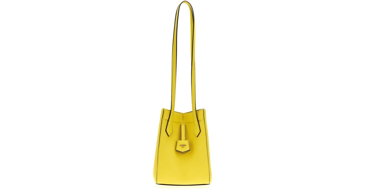 Fendi Origami Mini Shoulder Bag in Yellow | Lyst