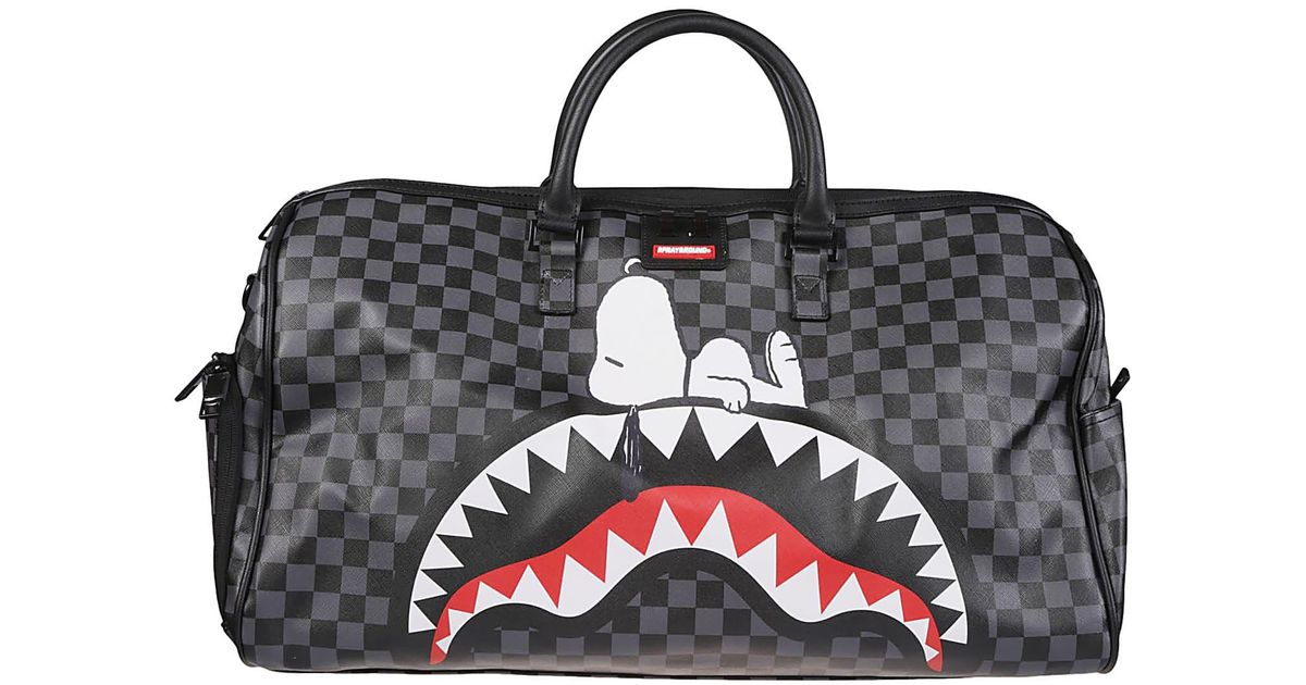 Sprayground Snoopy Chillin Large Duffle in Black for Men | Lyst