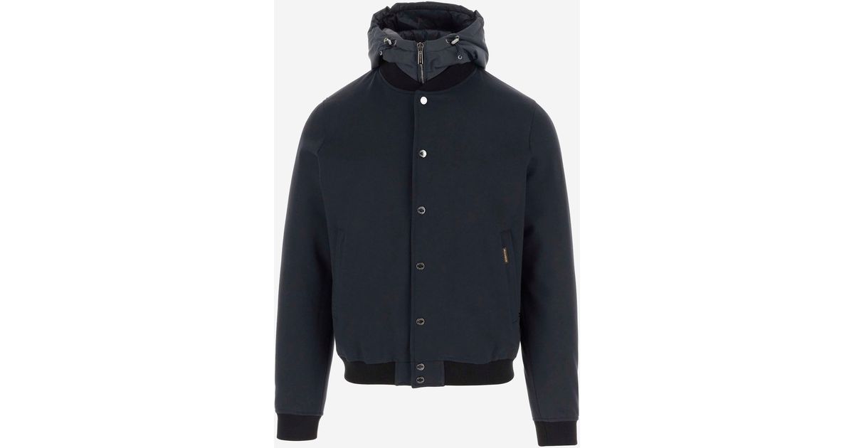 Moorer Callum-Tz Bomber Jacket in Blue for Men | Lyst