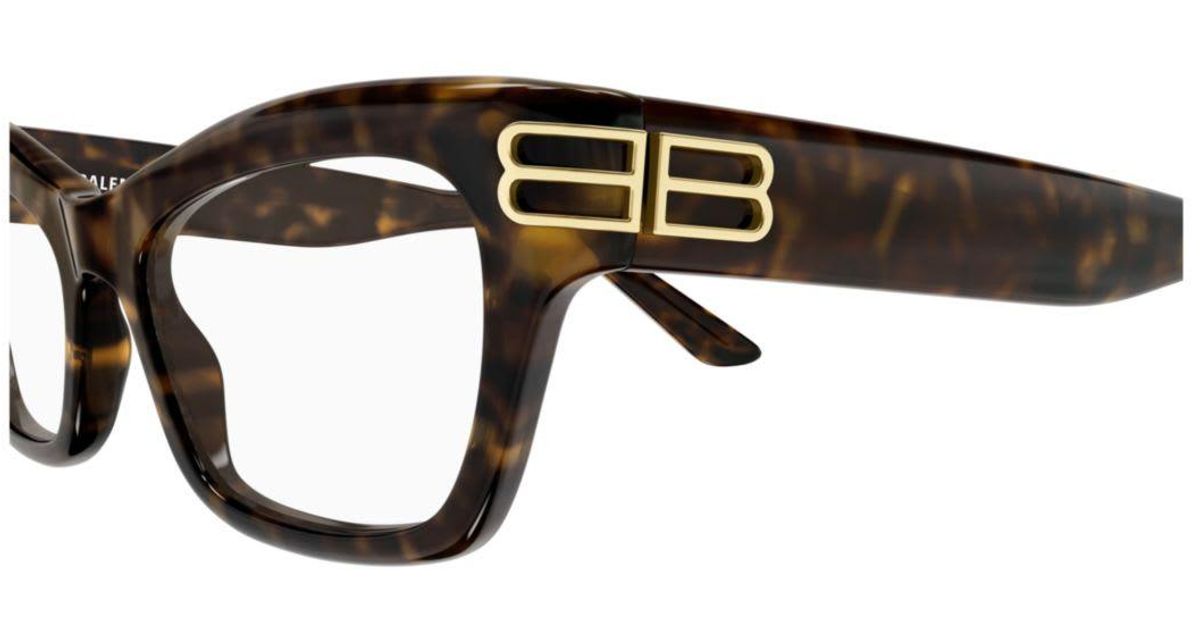 Balenciaga Bb0435O-002Havana-Havana-Transparent in Black | Lyst UK