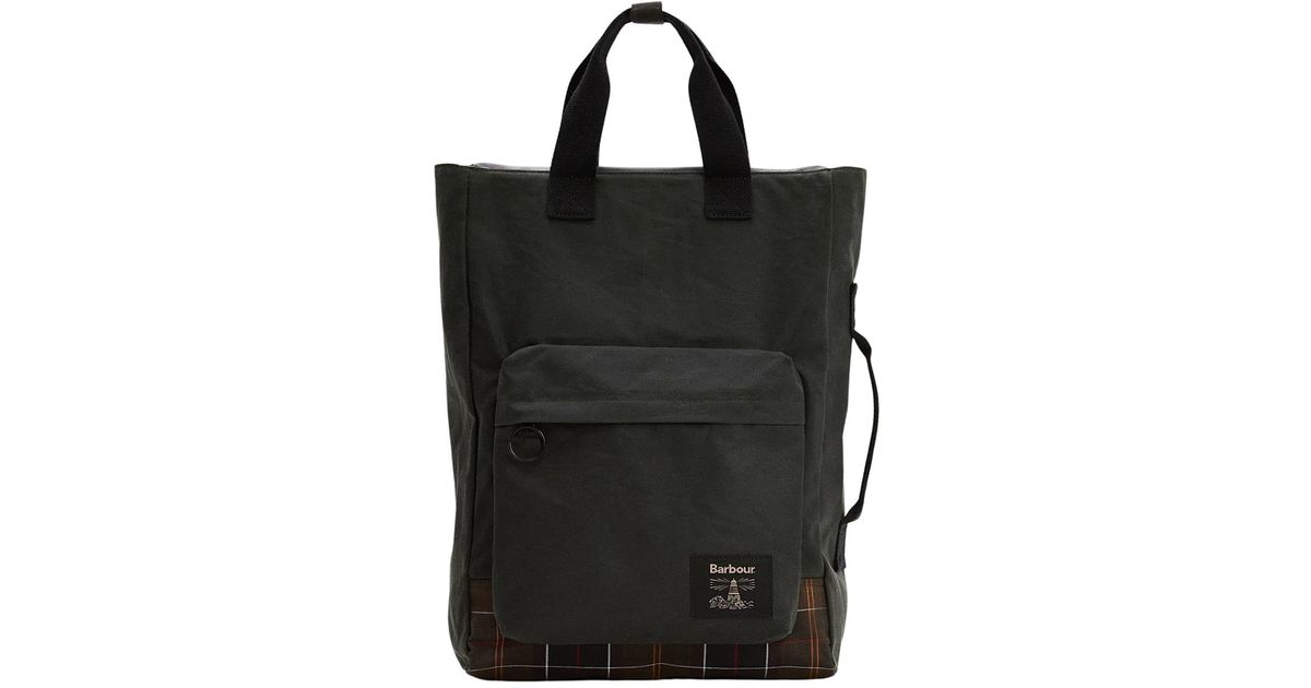 Barbour Field Wax Sage/Classic Backpack in Black for Men | Lyst UK