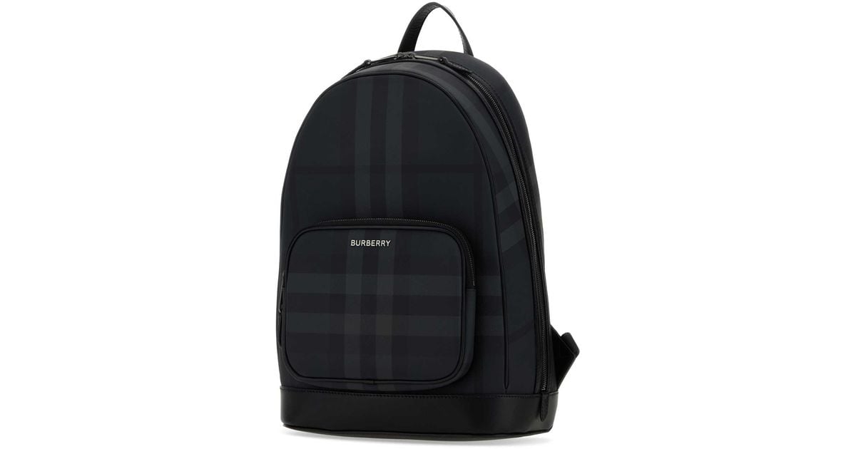 Burberry Rocco Plaid Backpack in Black for Men | Lyst UK