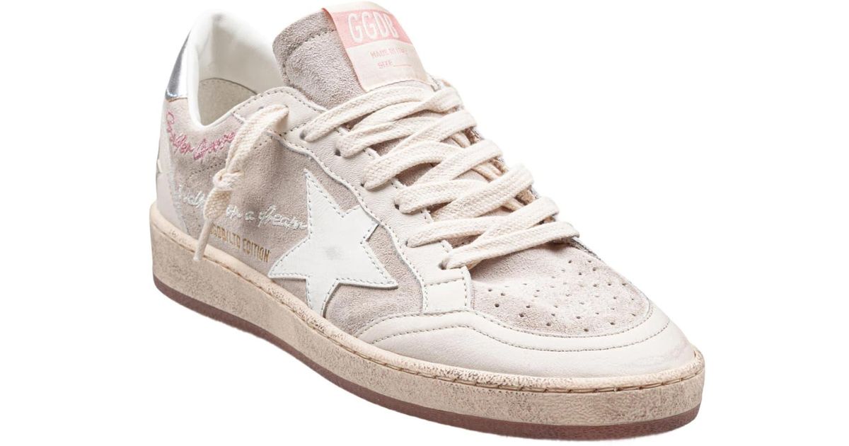 Golden Goose Ballstar Sneakers in White | Lyst