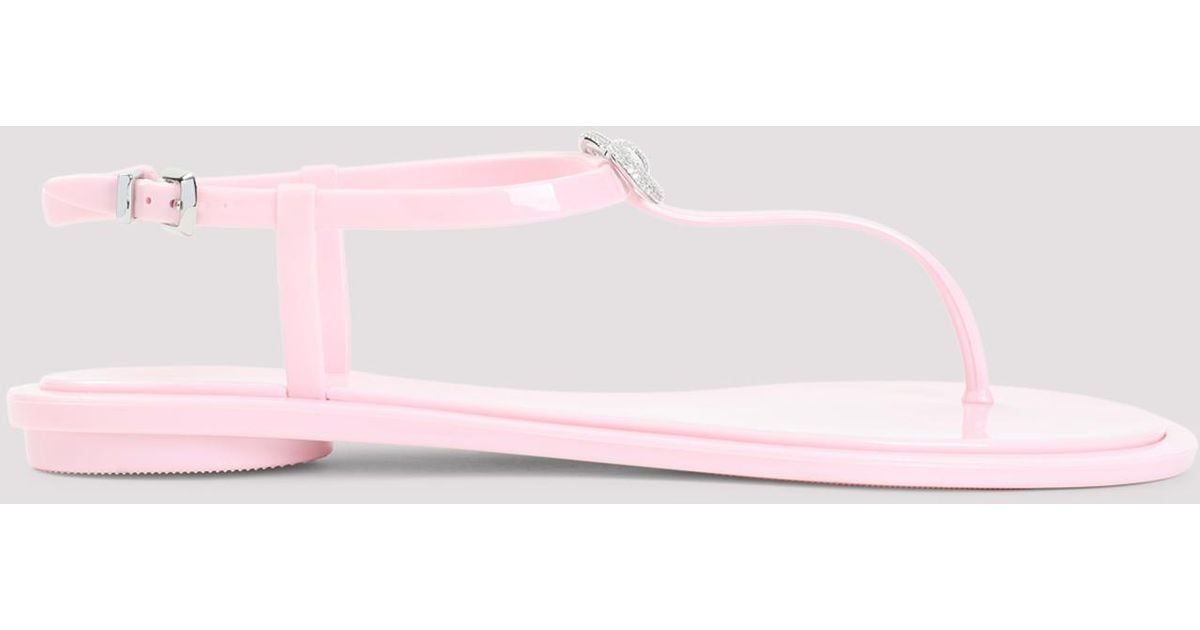 Mach & Mach Double Bow Sandals Pvc in Pink | Lyst UK
