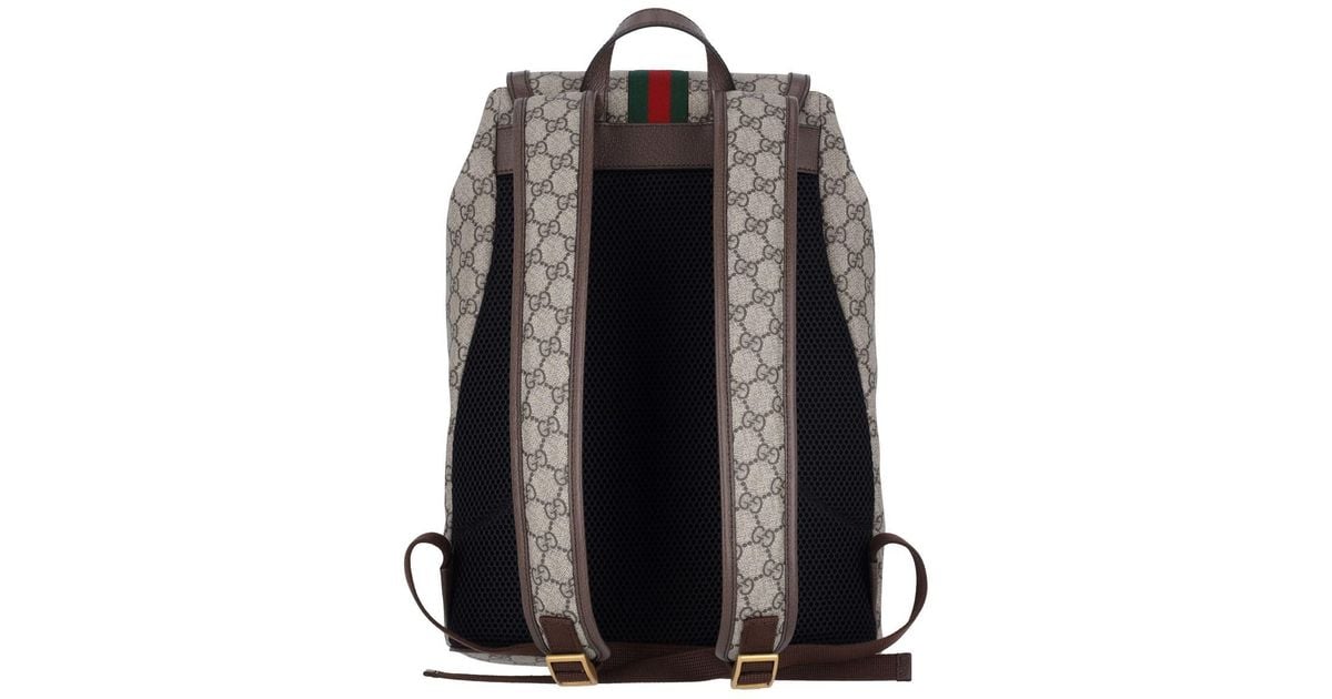 Gucci Small Backpack Ophidia in Black for Men | Lyst