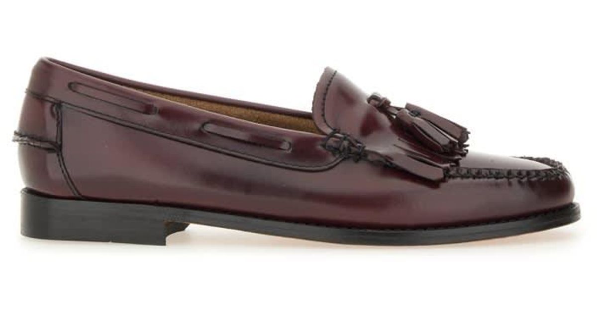G.H.Bass & Co. Moccasin Weejuns Esther Kiltie in Brown | Lyst