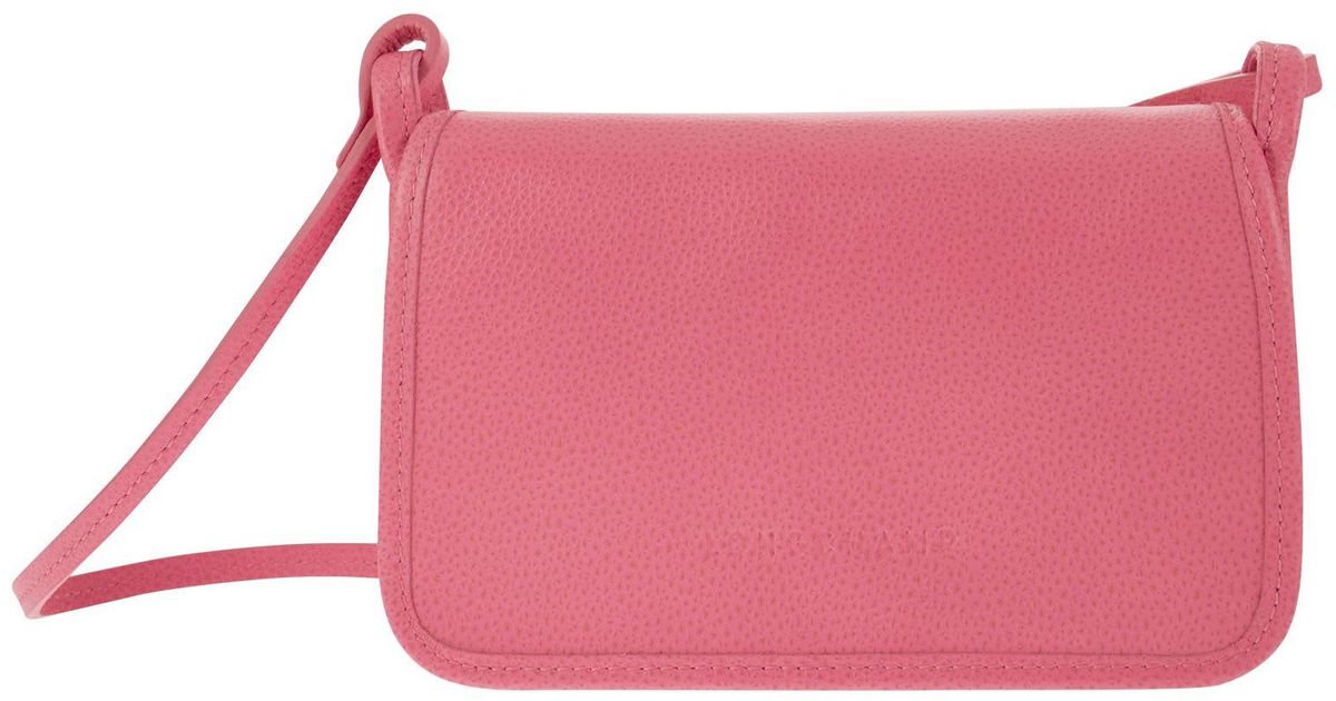Longchamp Le Foulonne - Wallet On Chain in Pink | Lyst