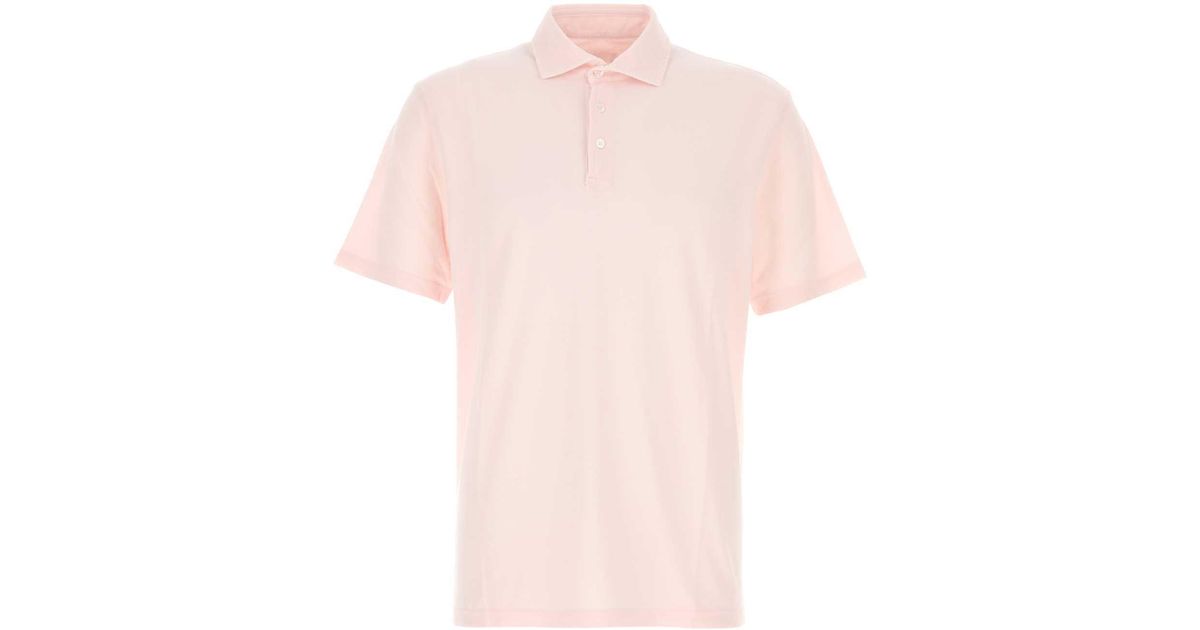 Fedeli Pastel Piquet Polo Shirt in Pink for Men | Lyst