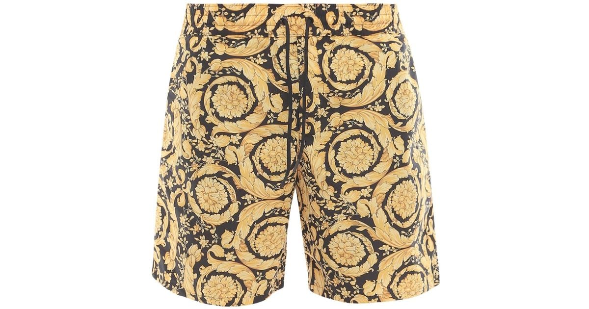 Versace Swim Trunks in White for Men | Lyst