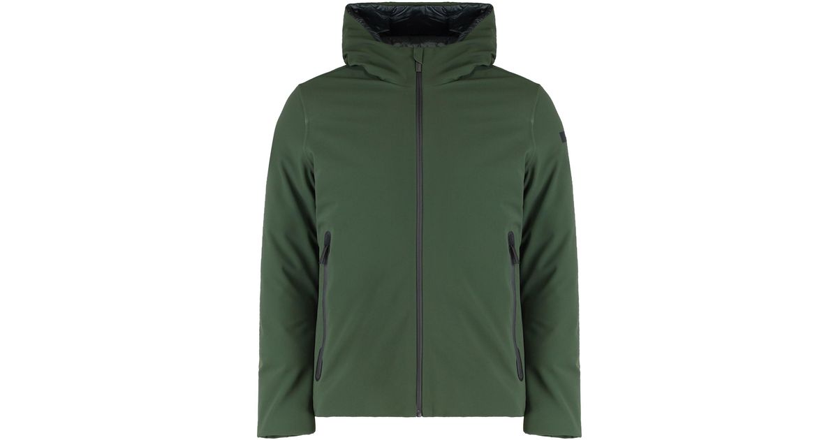 Rrd Technical Fabric Jacket With Hood in Green for Men | Lyst UK
