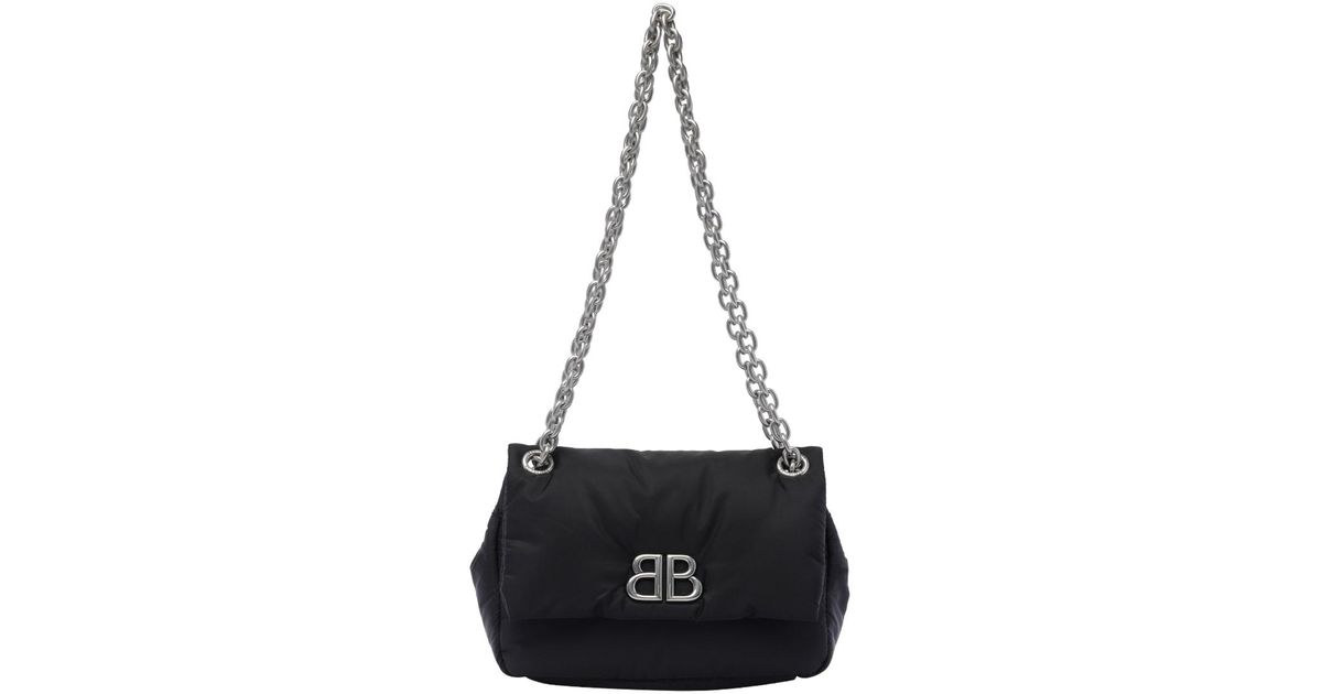Balenciaga Mini Monaco Bag in Black | Lyst