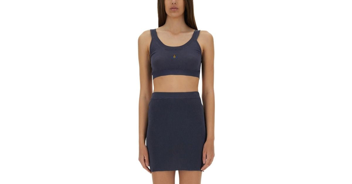 Vivienne Westwood Top Bea Bra in Blue | Lyst UK