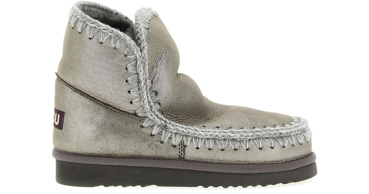Mou Eskimo 18 Ankle Boots in Grey | Lyst UK