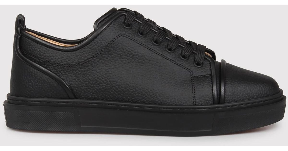 Christian Louboutin Adolon Junior Flat Sneakers in Black | Lyst