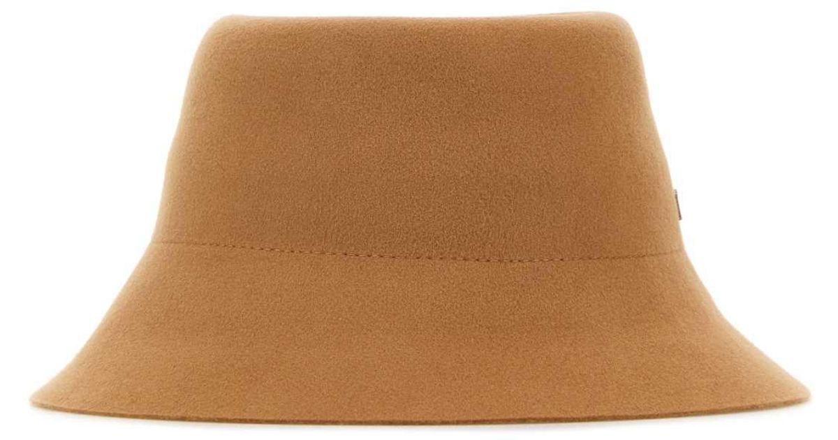 Helen Kaminski Camel Wool Petra Bucket Hat in Brown | Lyst