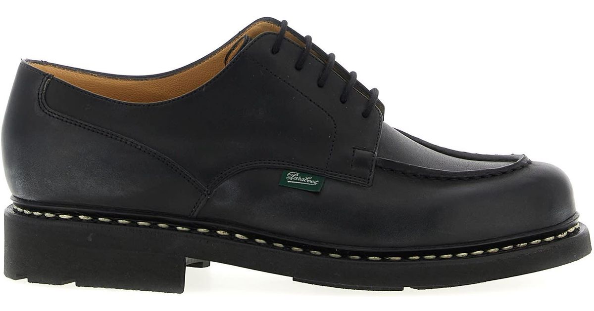 Paraboot 'Chambord' Derby Shoes in Black for Men | Lyst UK