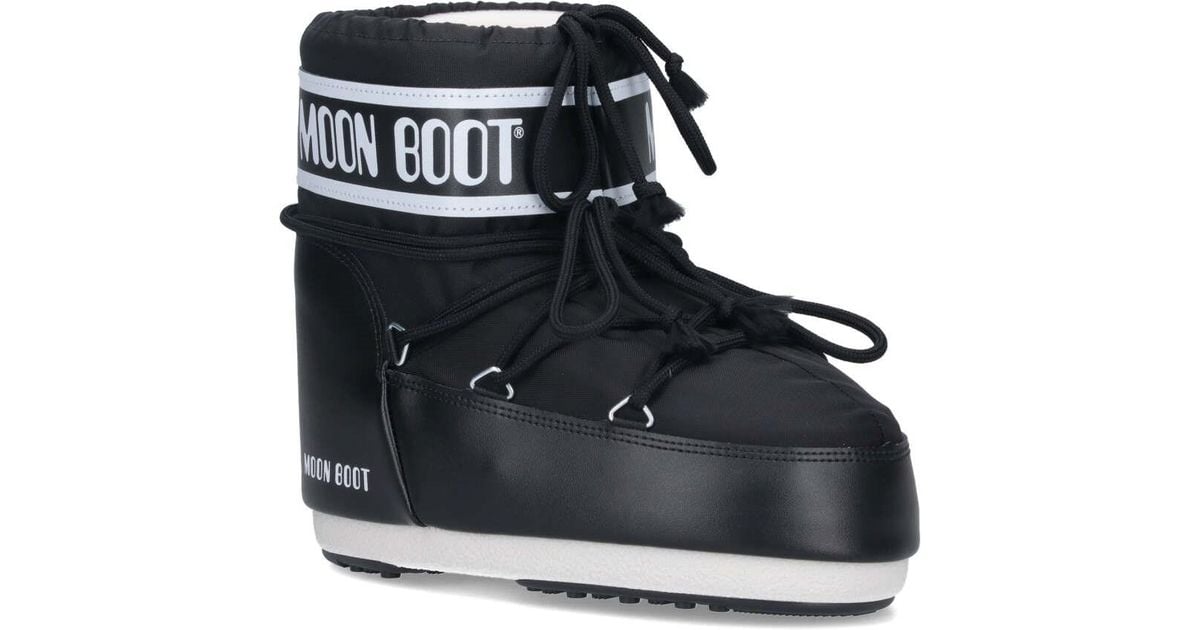 Moon Boot Icon Low Padded Ankle Boots in Black for Men | Lyst