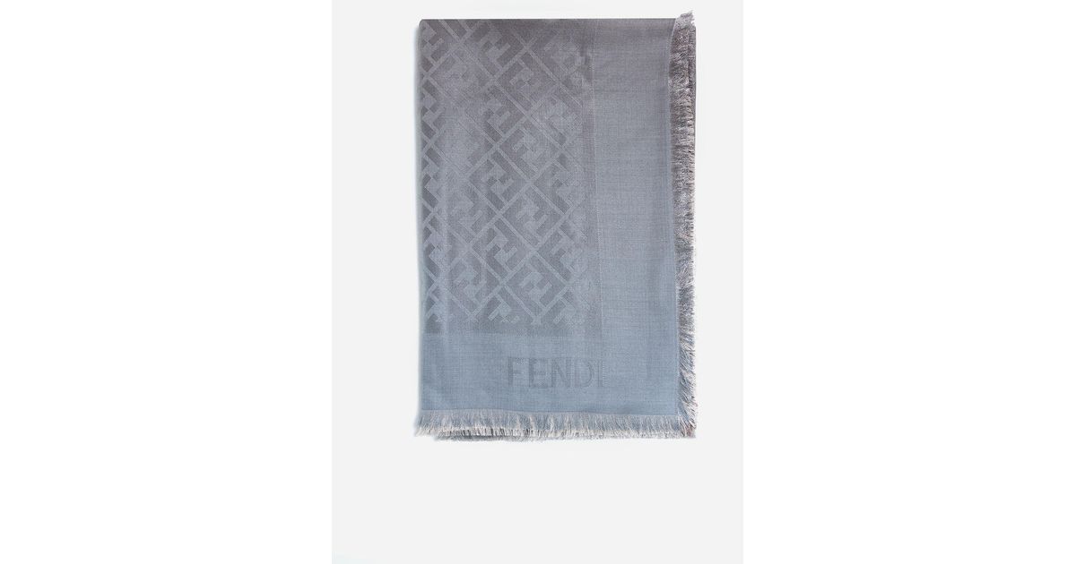 Fendi Scarves & Wraps in Blue | Lyst