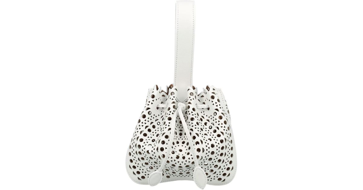 Alaïa Rose Marie Bag in White | Lyst