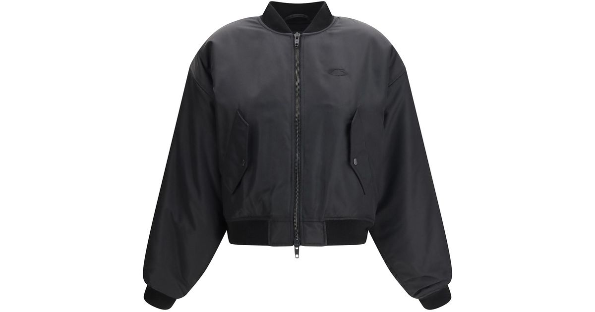 Balenciaga Bomber Jacket in Black | Lyst UK