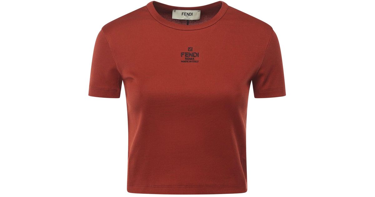 Fendi Cotton Cropped Top
