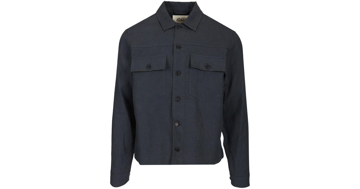 Valstar Linen Jacket in Blue for Men | Lyst